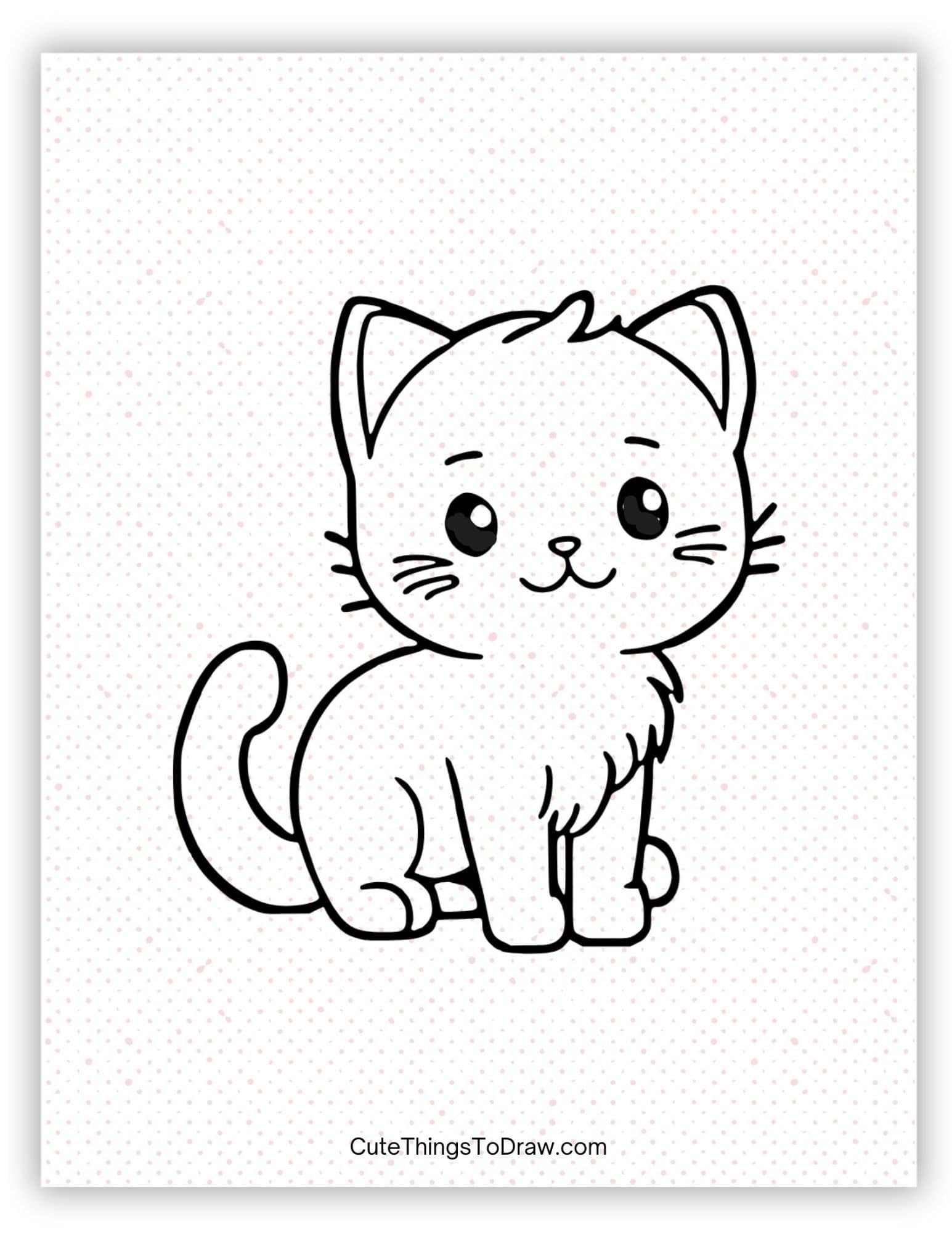 Cute Kitten Drawing Ideas - Cute Things to Draw