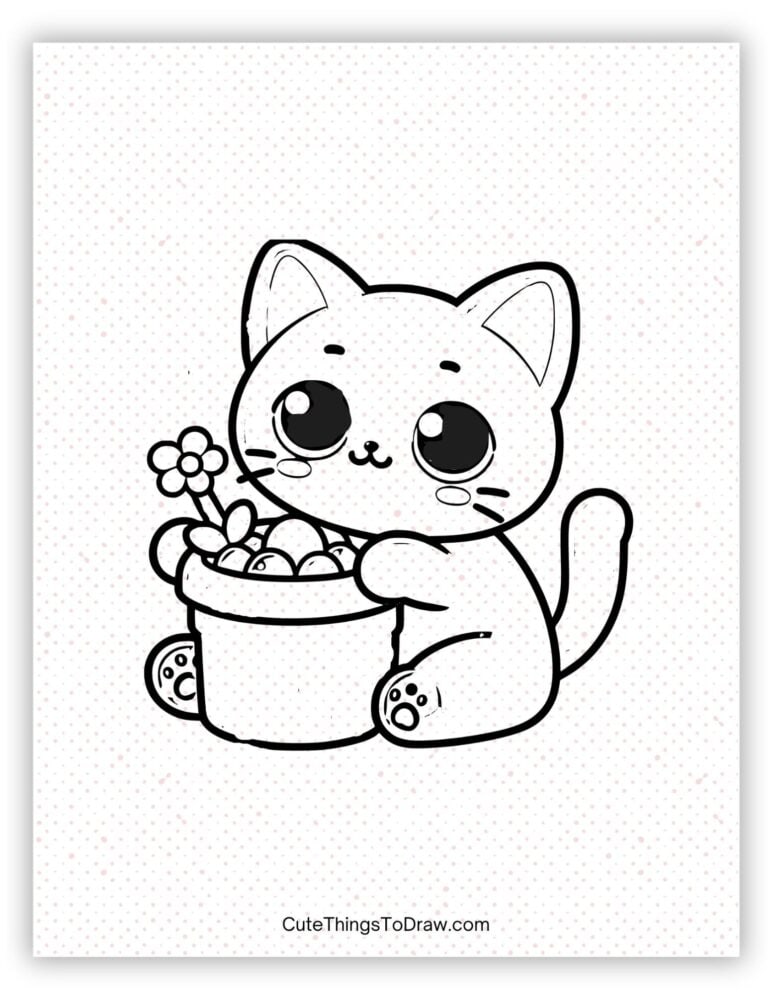 Cute Kitten Drawing Ideas - Cute Things to Draw