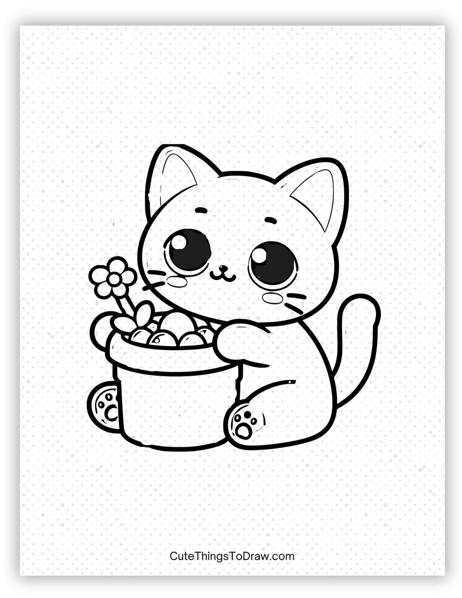 Cute Kitten Drawing Ideas - Cute Things to Draw