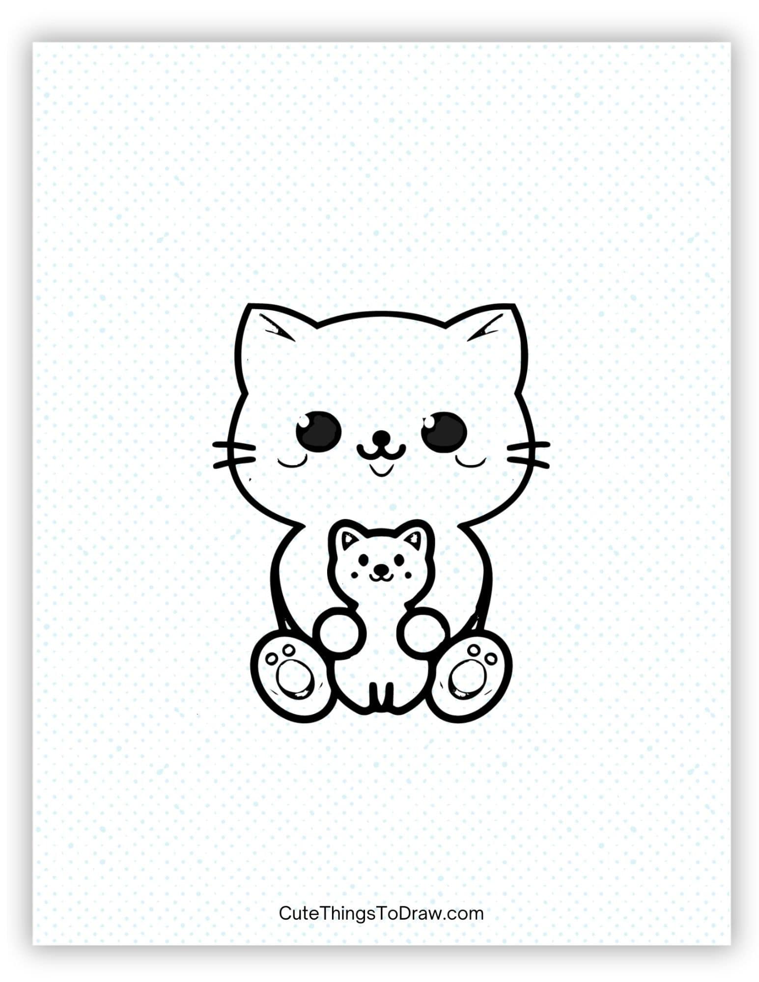 Cute Kitten Drawing Ideas - Cute Things to Draw