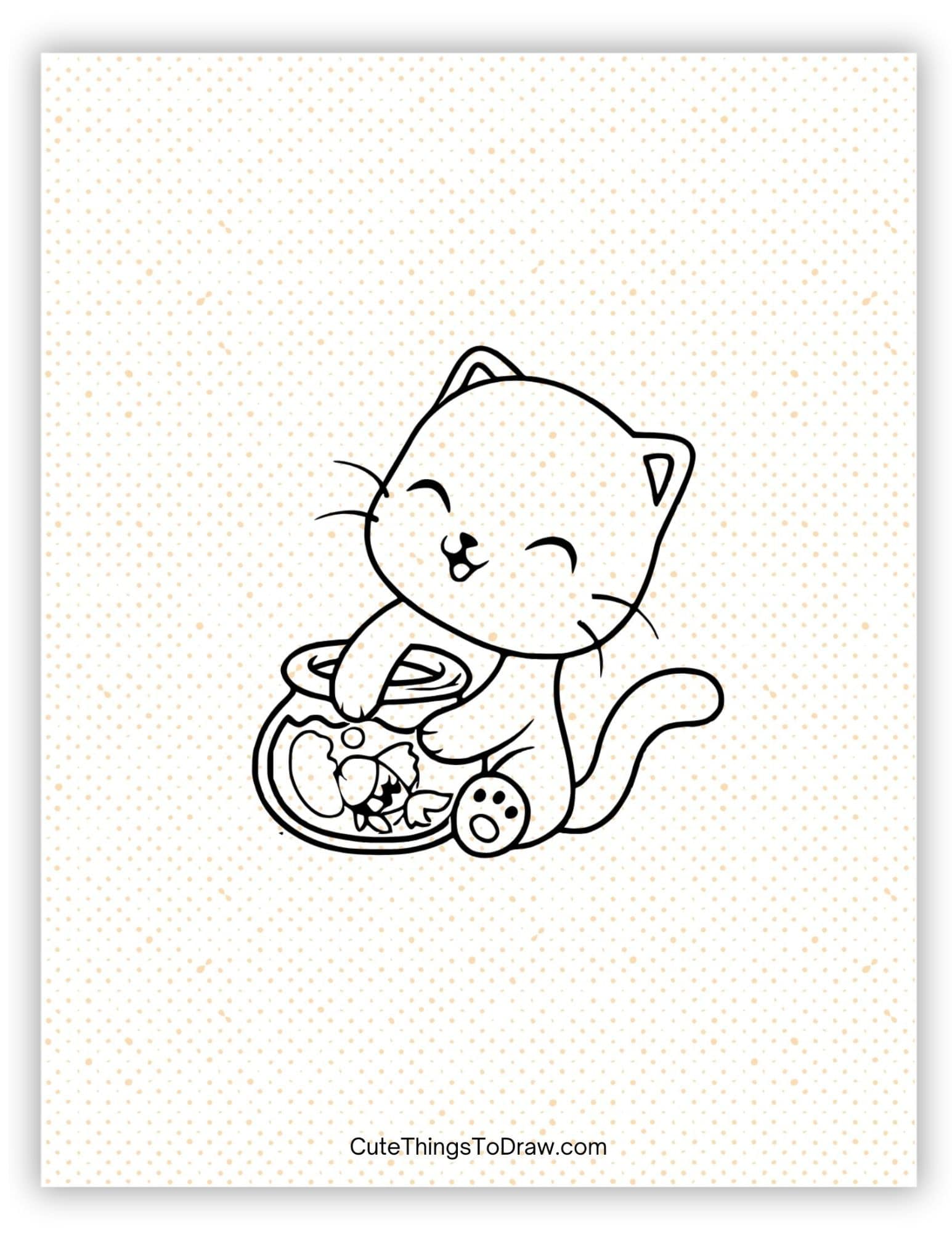 Cute Kitten Drawing Ideas - Cute Things to Draw
