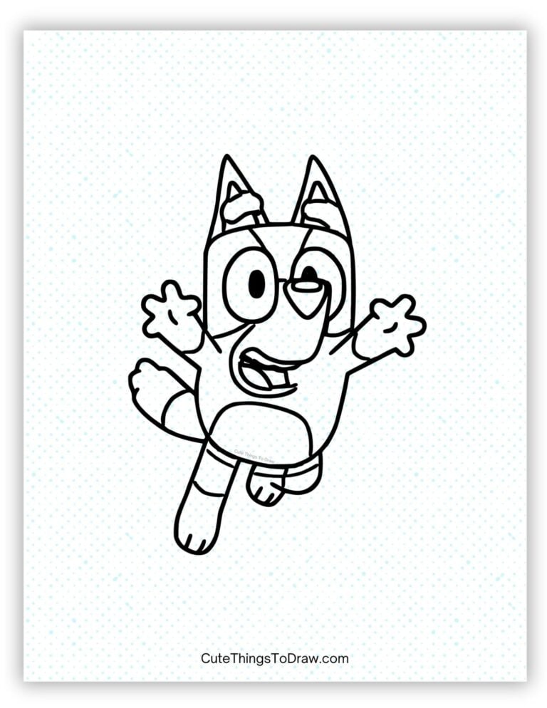 Cute Bluey Drawing Ideas - Cute Things to Draw