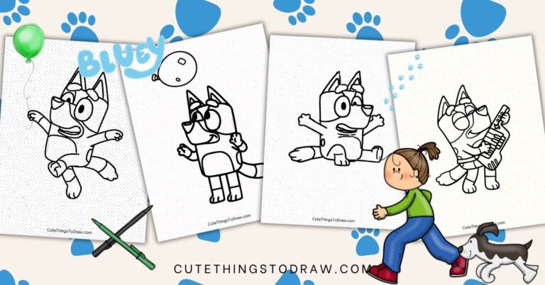 Cute Bluey Drawing Ideas - Cute Things to Draw