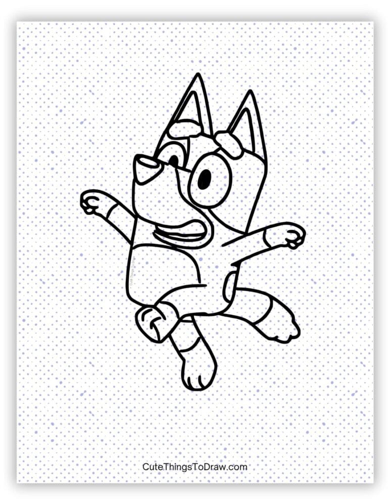 Cute Bluey Drawing Ideas - Cute Things to Draw