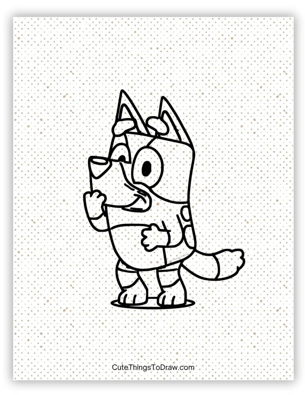 Cute Bluey Drawing Ideas - Cute Things to Draw