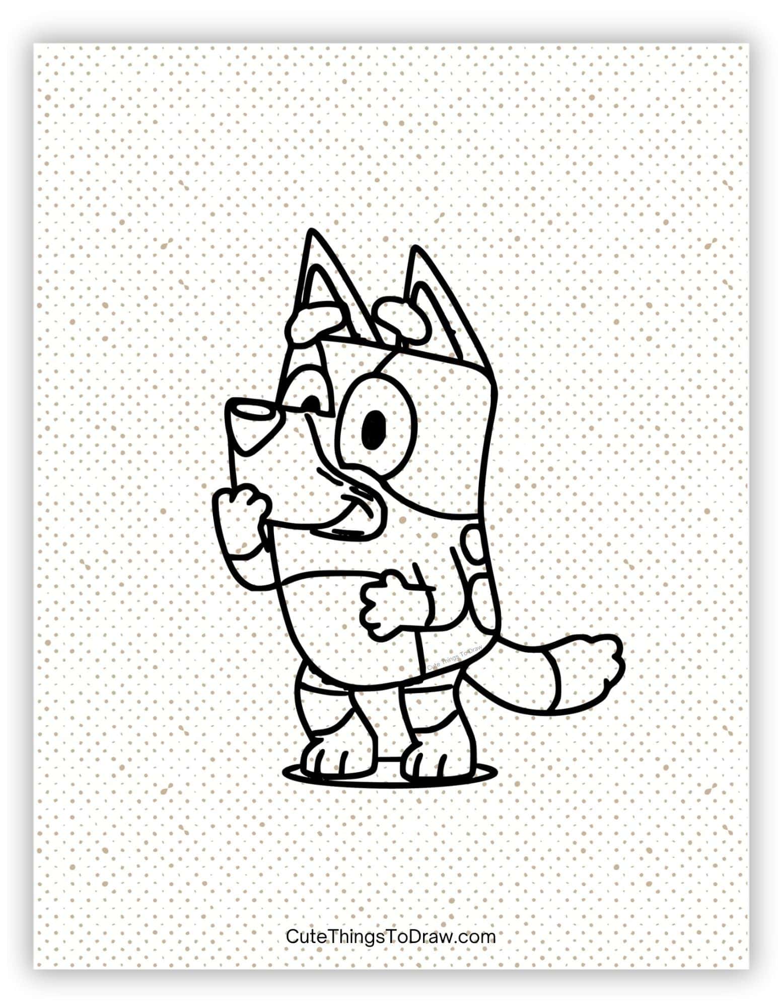 Cute Bluey Drawing Ideas - Cute Things to Draw