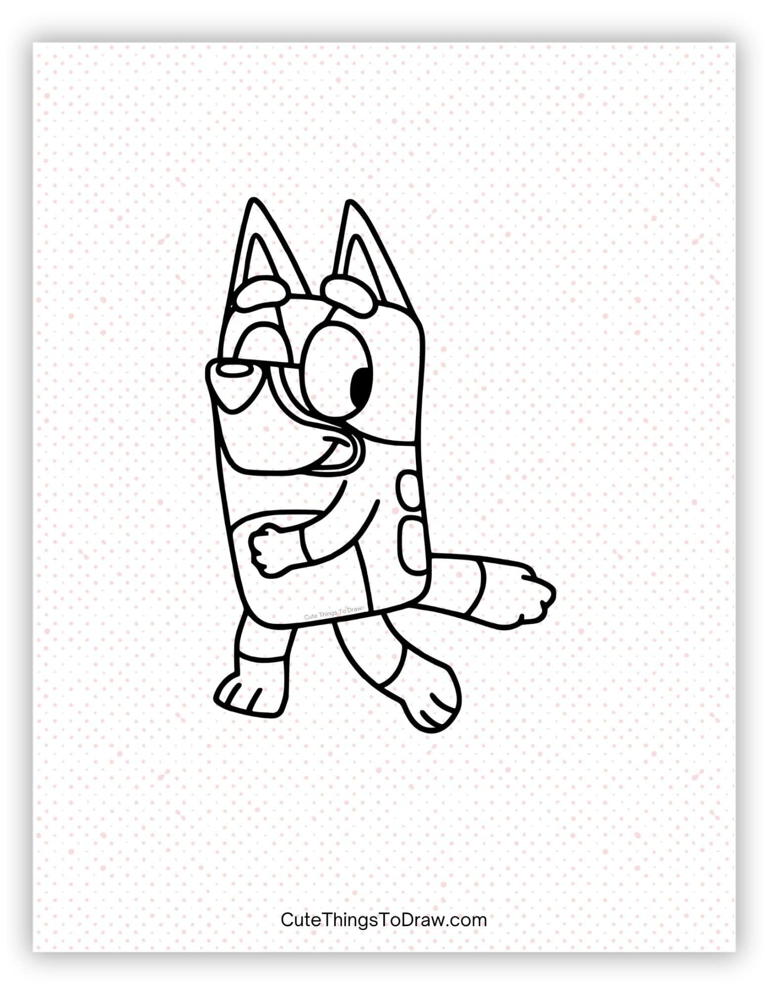 Cute Bluey Drawing Ideas - Cute Things to Draw