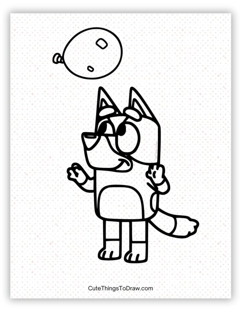 Cute Bluey Drawing Ideas - Cute Things to Draw