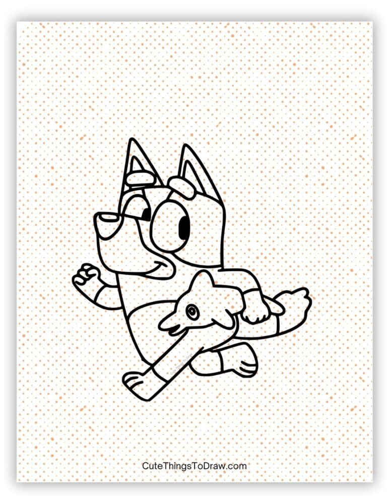 Cute Bluey Drawing Ideas - Cute Things to Draw