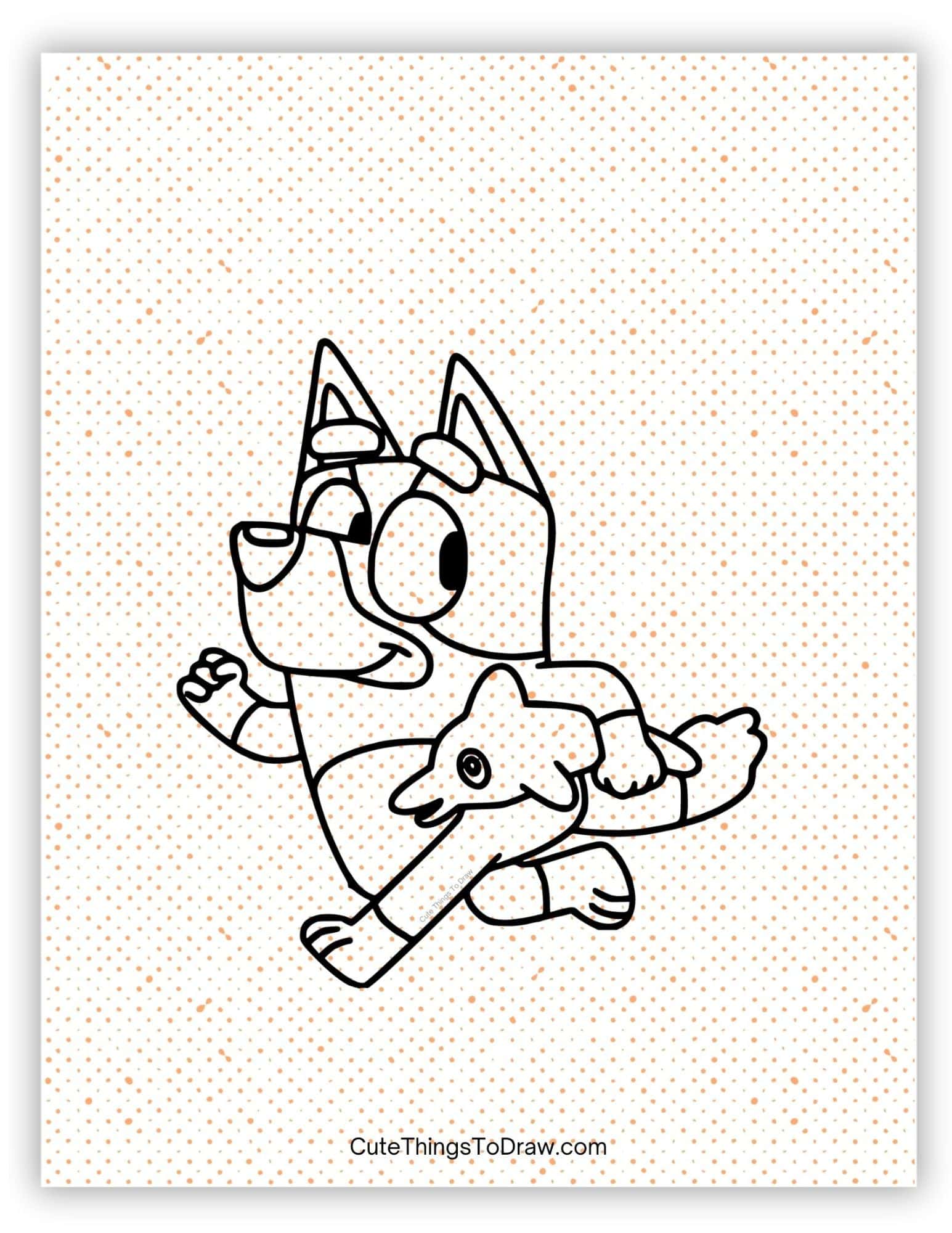 Cute Bluey Drawing Ideas - Cute Things to Draw