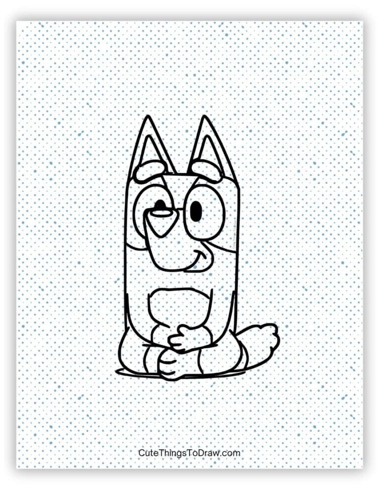 Cute Bluey Drawing Ideas - Cute Things to Draw