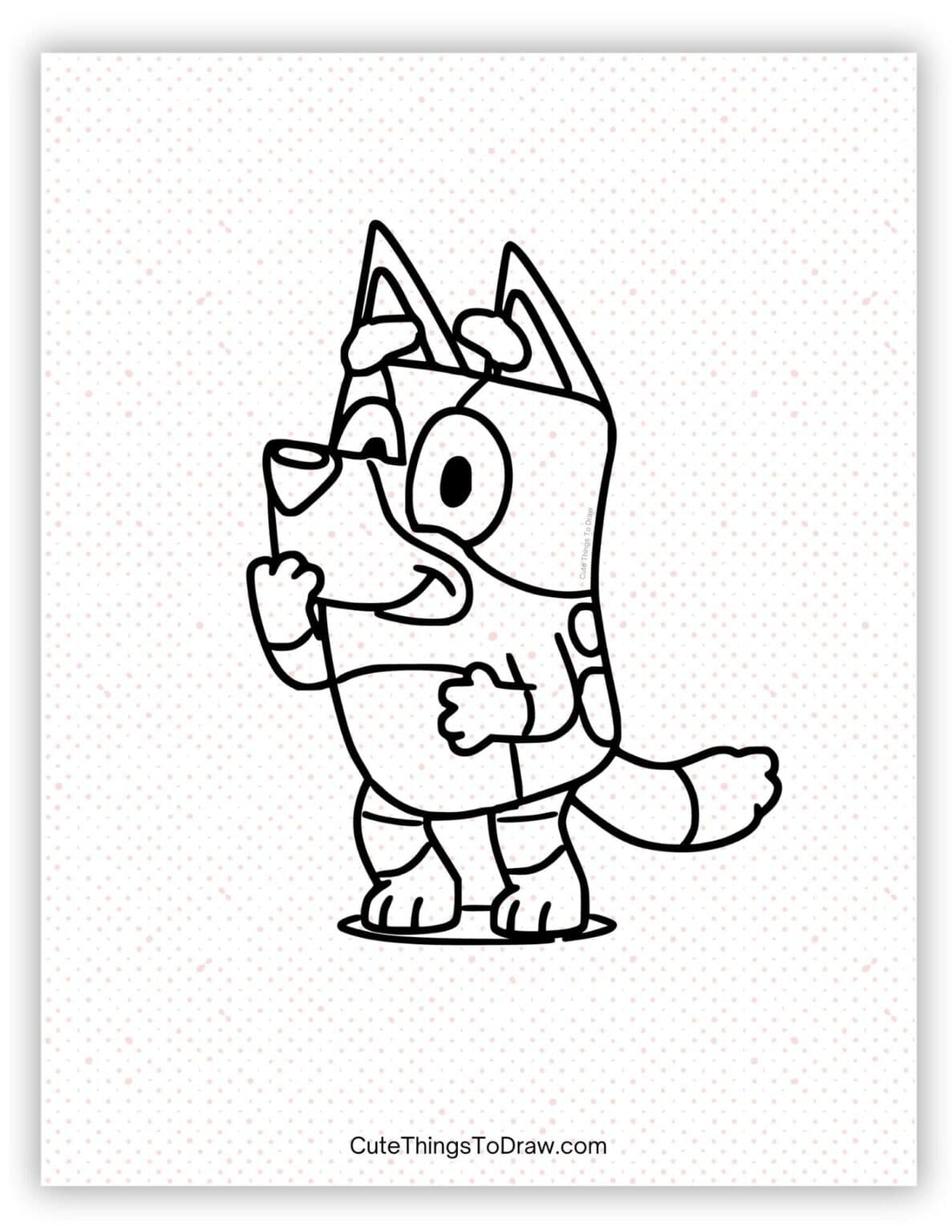 Cute Bluey Drawing Ideas - Cute Things to Draw