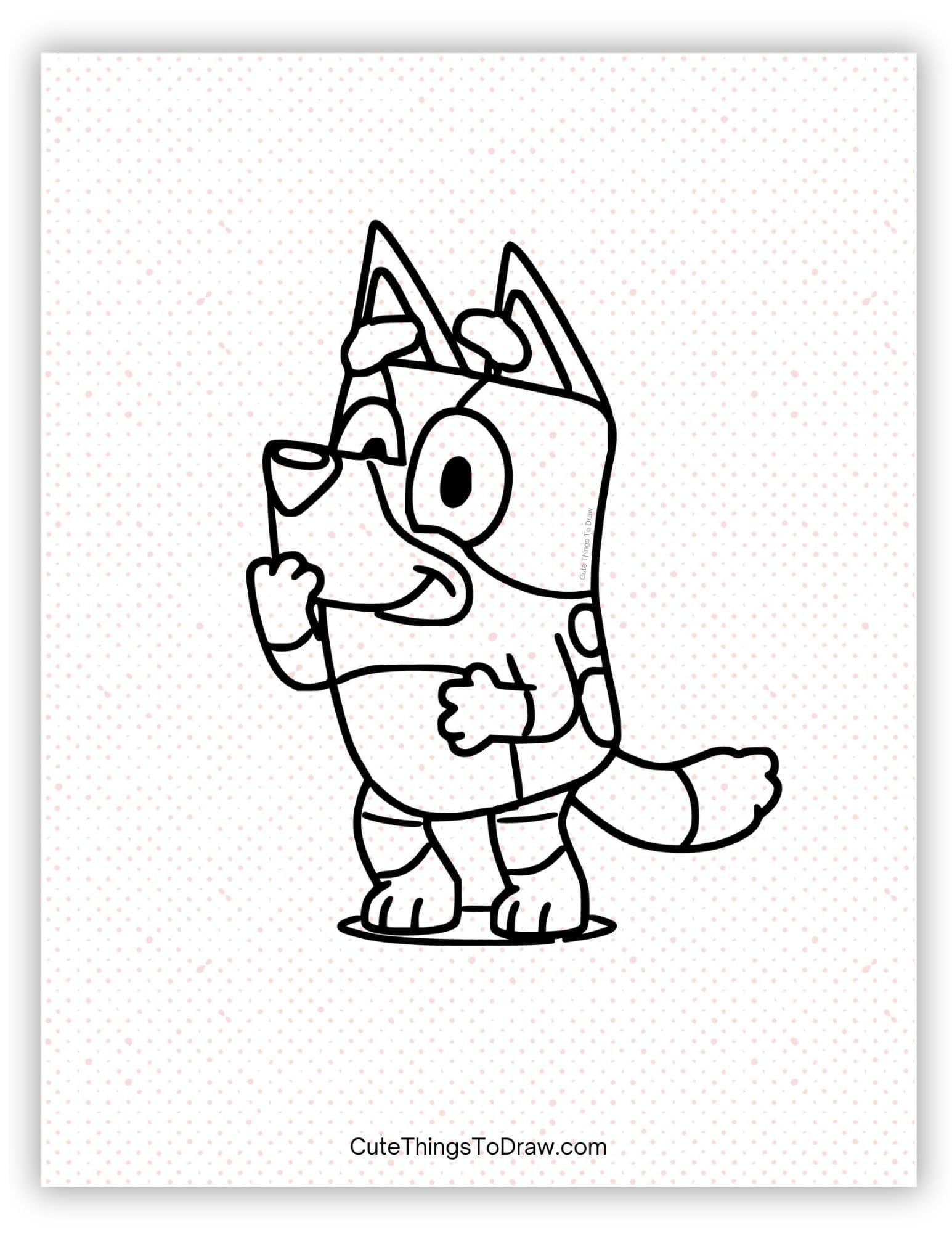Cute Bluey Drawing Ideas - Cute Things to Draw