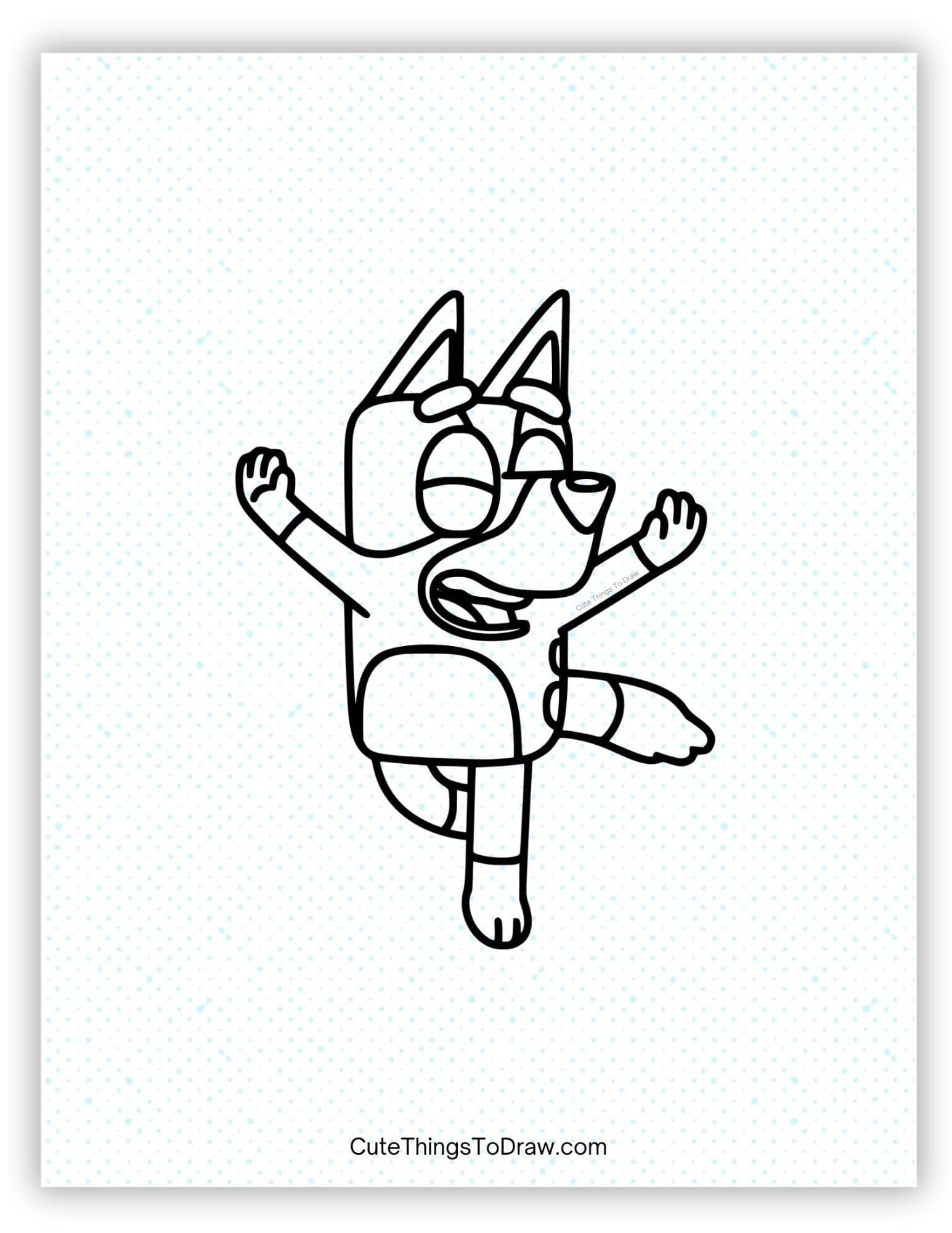 Cute Bluey Drawing Ideas - Cute Things to Draw