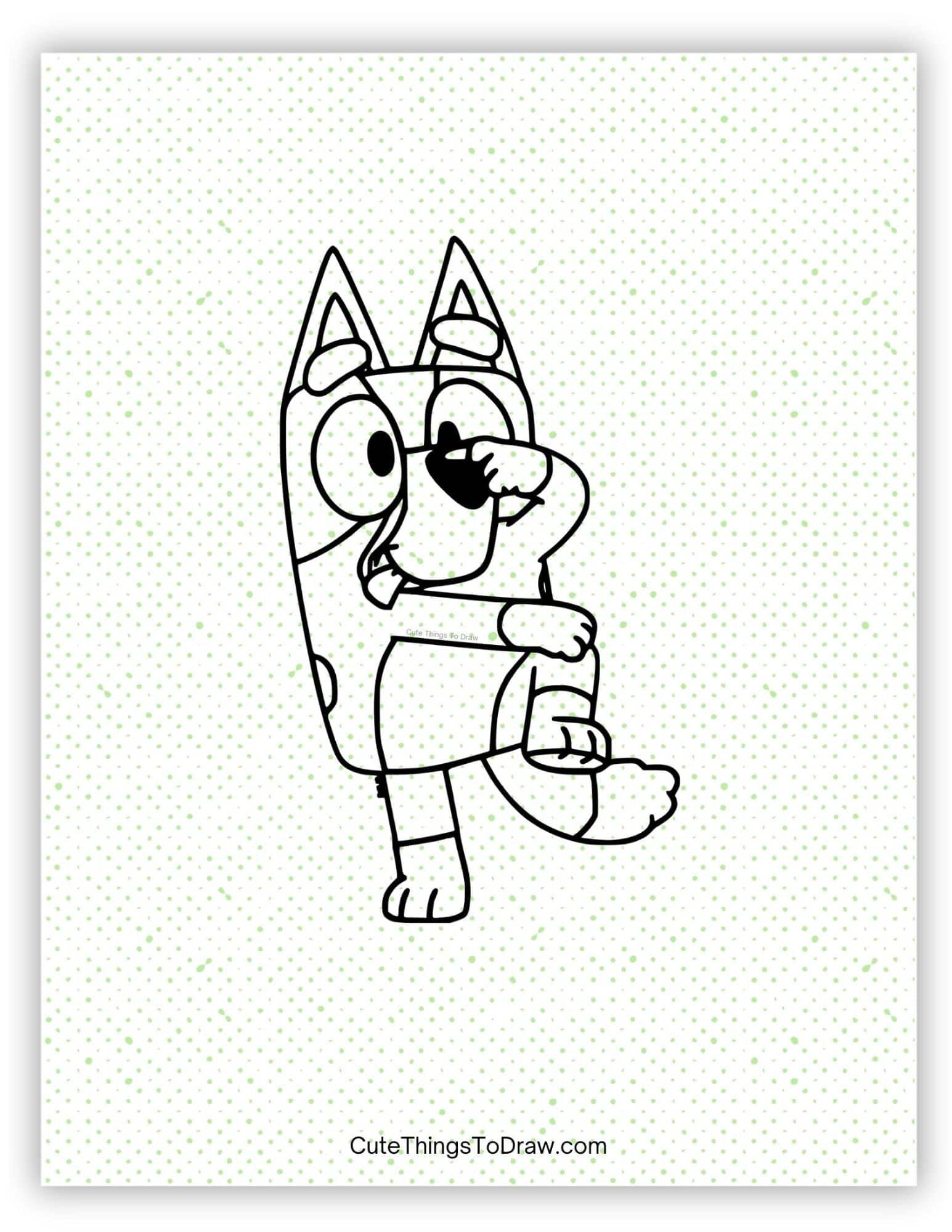 Cute Bluey Drawing Ideas - Cute Things to Draw