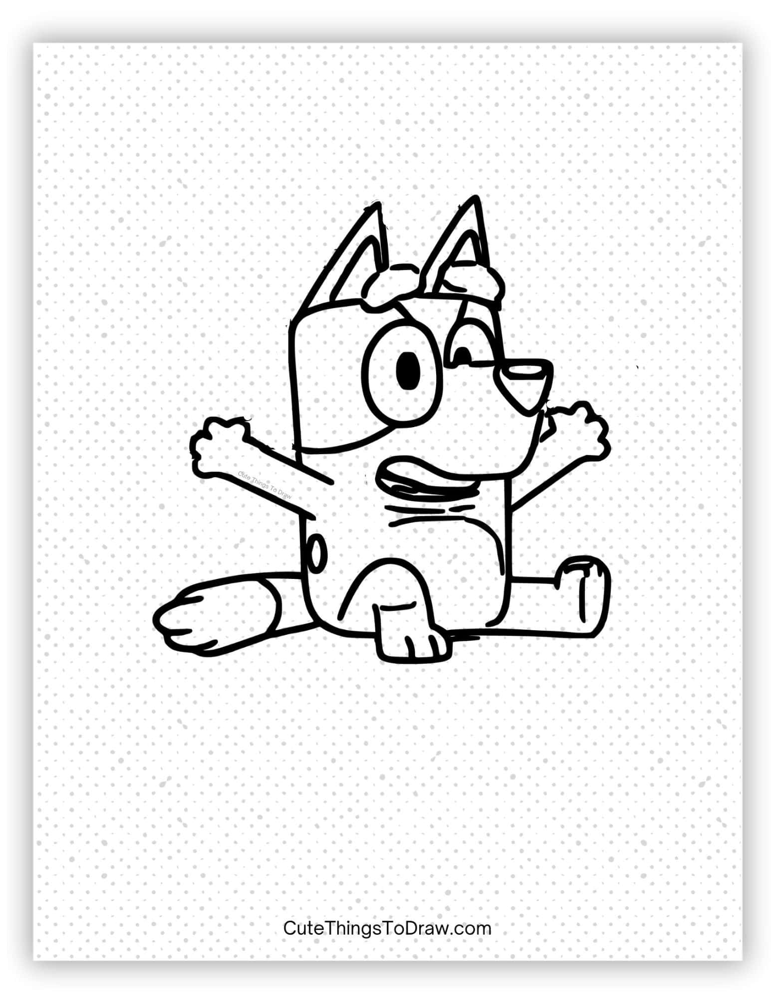Cute Bluey Drawing Ideas - Cute Things to Draw