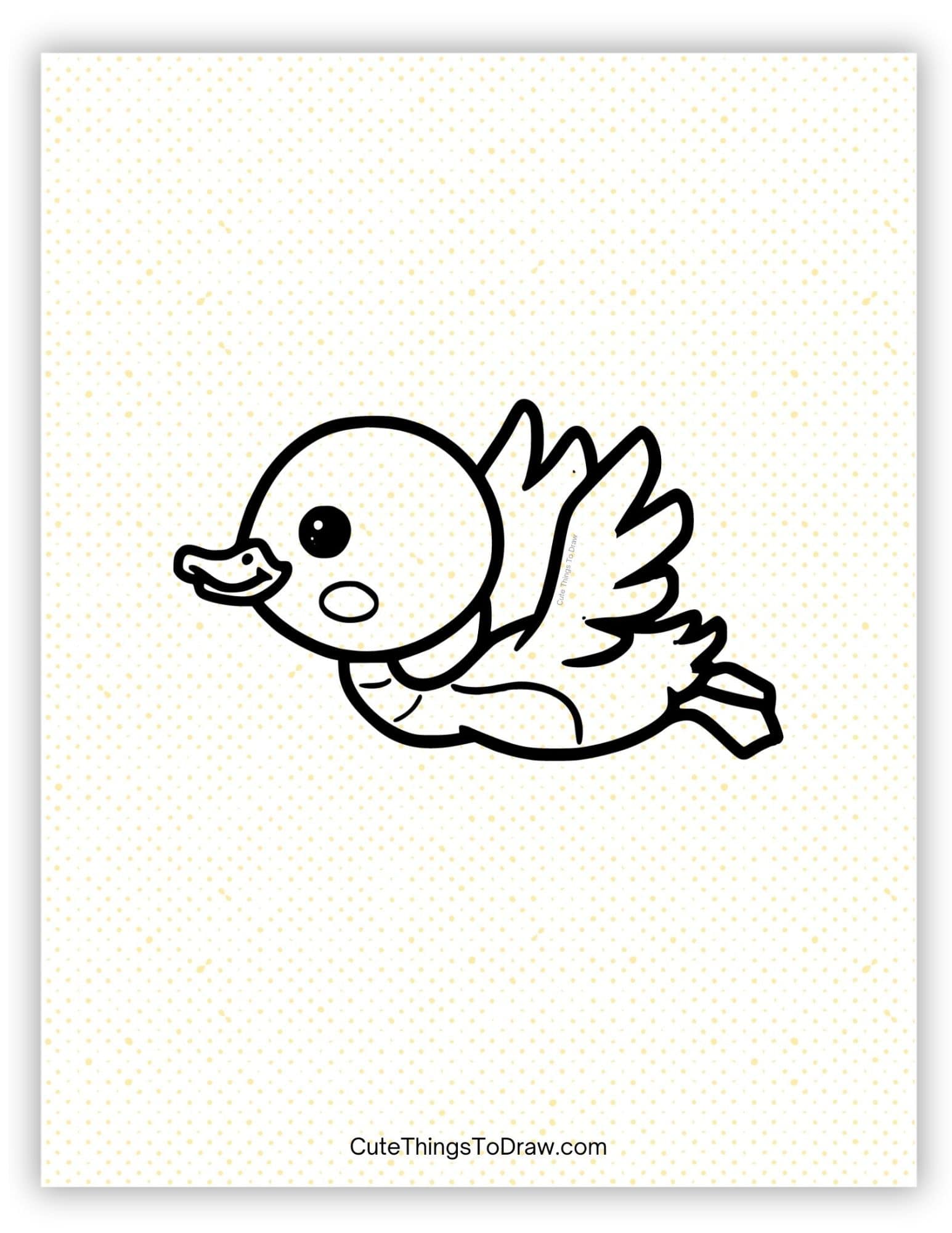 Cute Duck Drawing Ideas - Cute Things to Draw