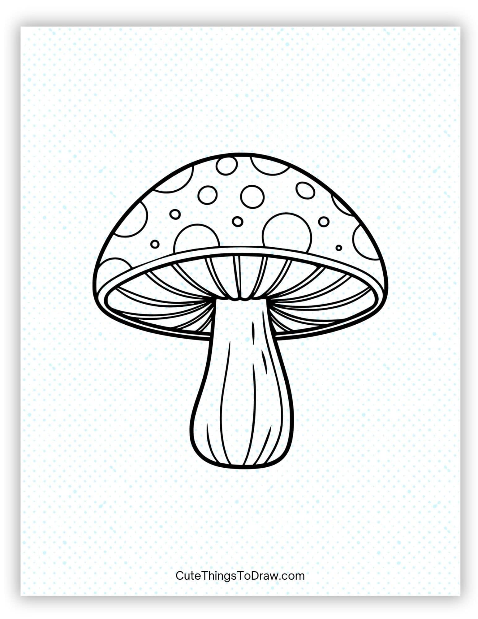 Cute Mushroom Drawing Ideas - Cute Things to Draw