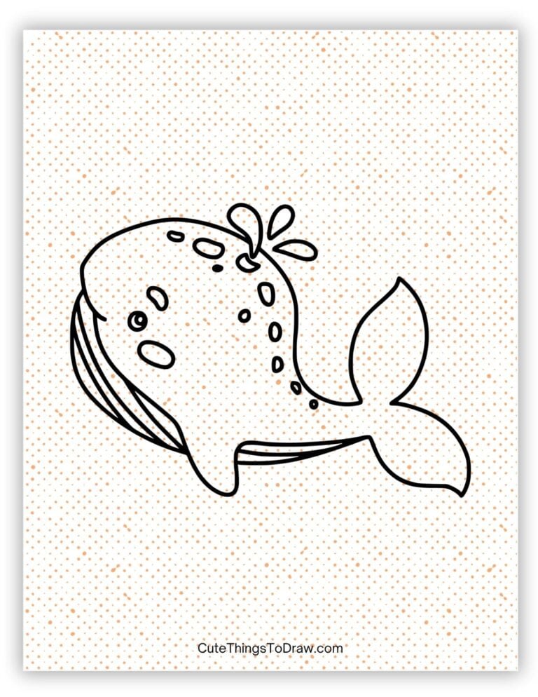 Cute Whale Drawing Ideas - Cute Things to Draw
