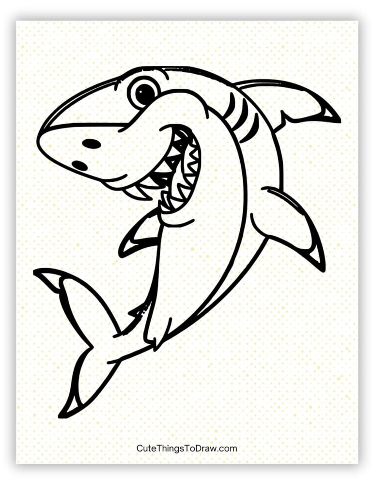 Fun Shark Drawing Ideas - Cute Things to Draw