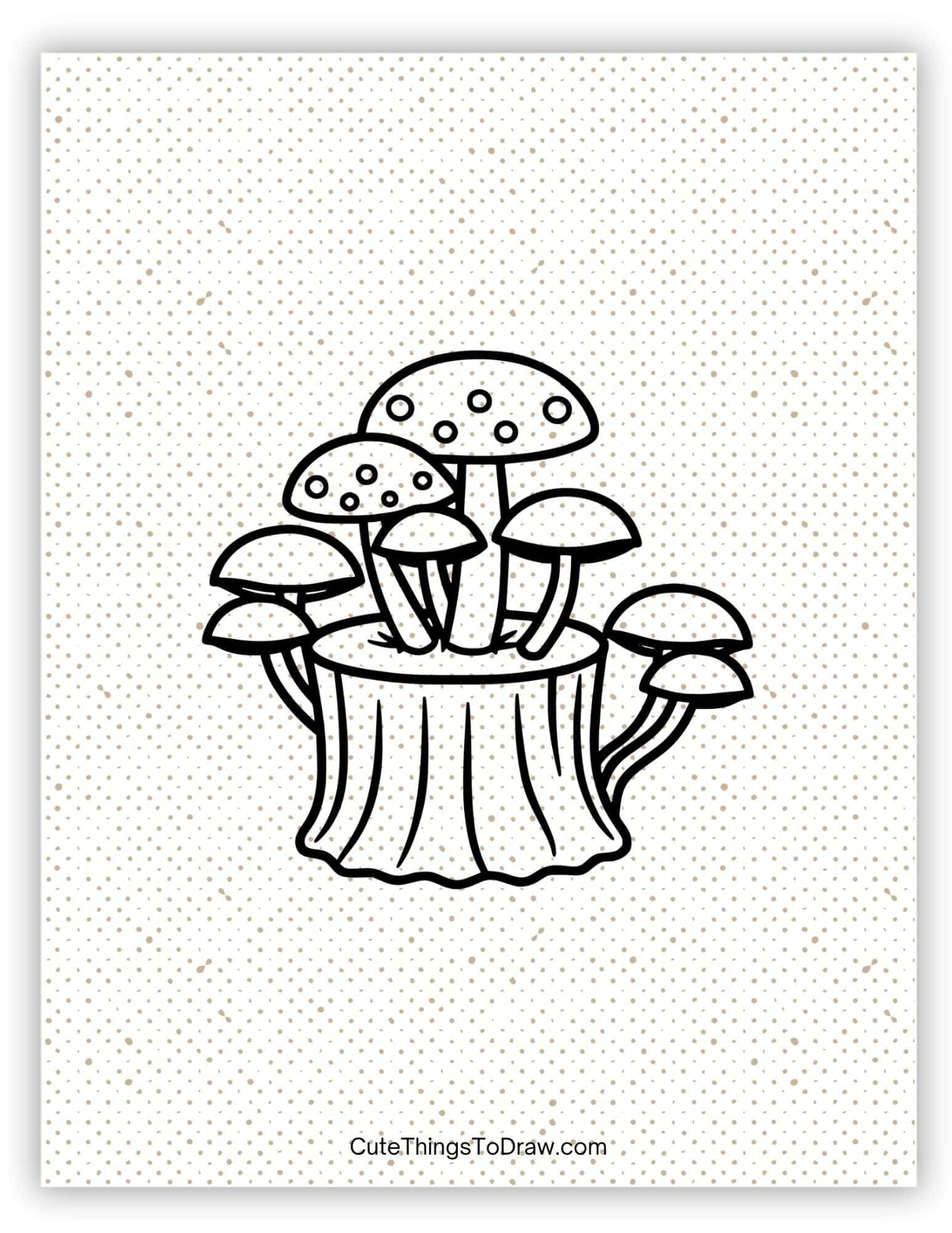 Cute Mushroom Drawing Ideas - Cute Things to Draw