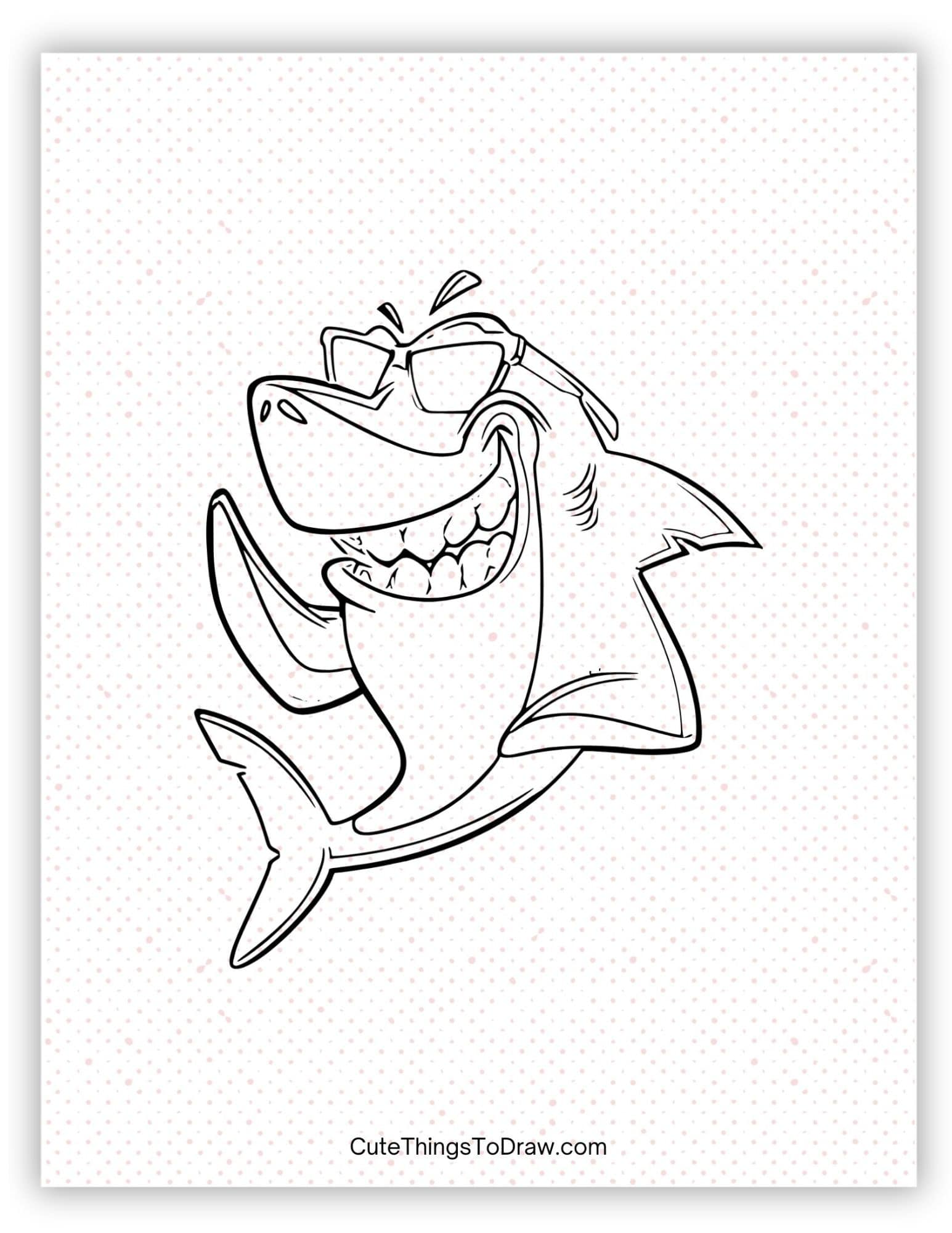 Fun Shark Drawing Ideas - Cute Things to Draw