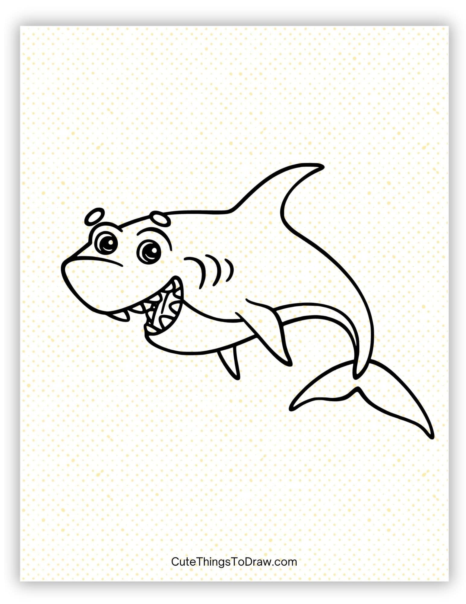 Fun Shark Drawing Ideas - Cute Things to Draw