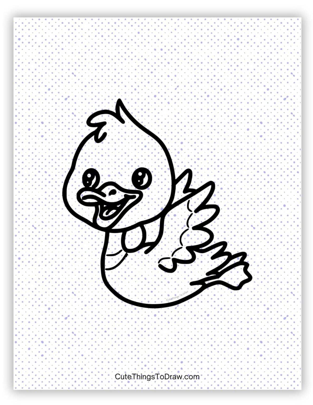 Cute Duck Drawing Ideas - Cute Things to Draw