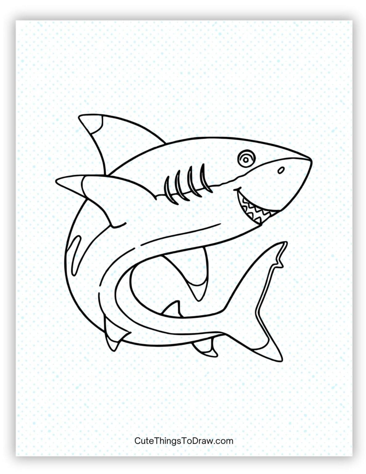 Fun Shark Drawing Ideas - Cute Things to Draw