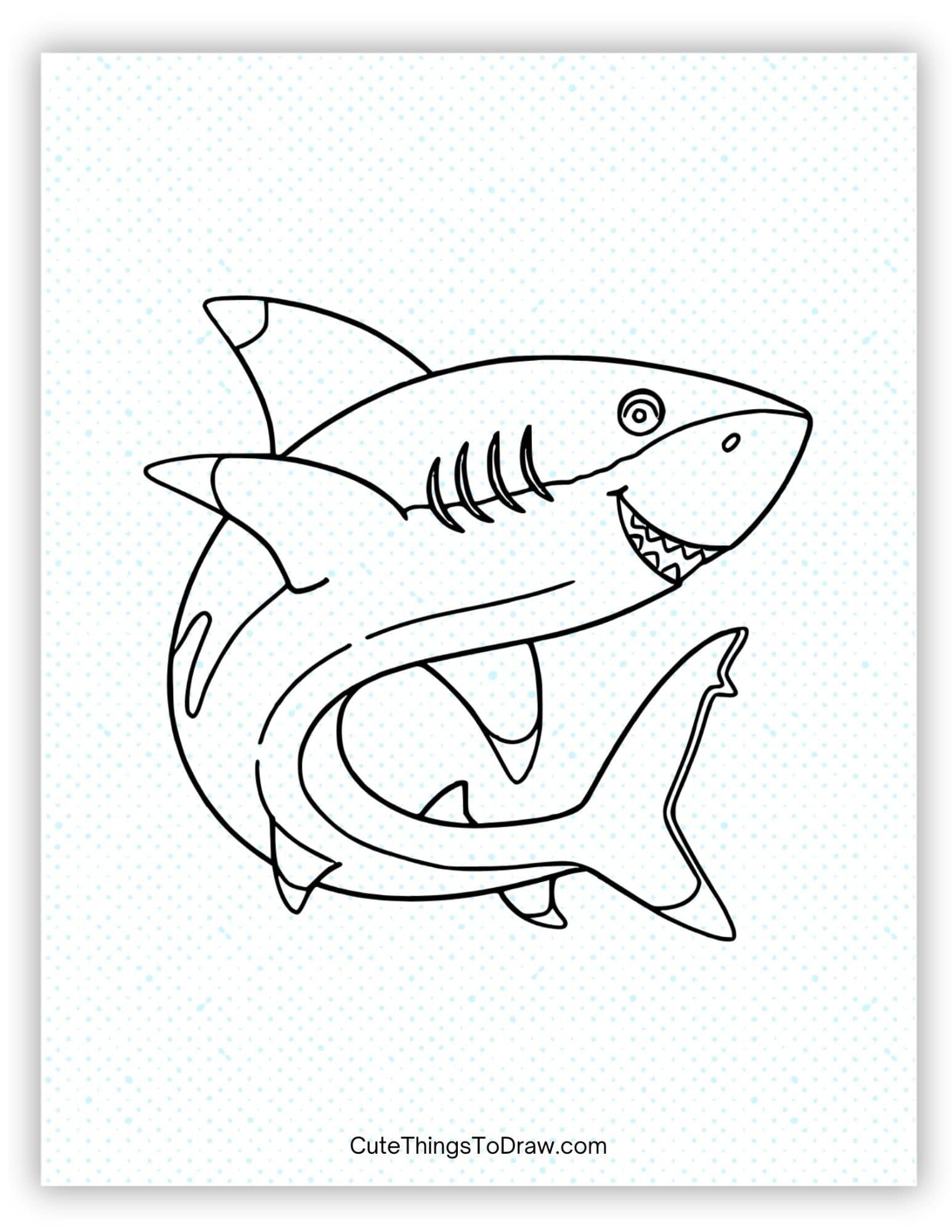 Fun Shark Drawing Ideas - Cute Things to Draw
