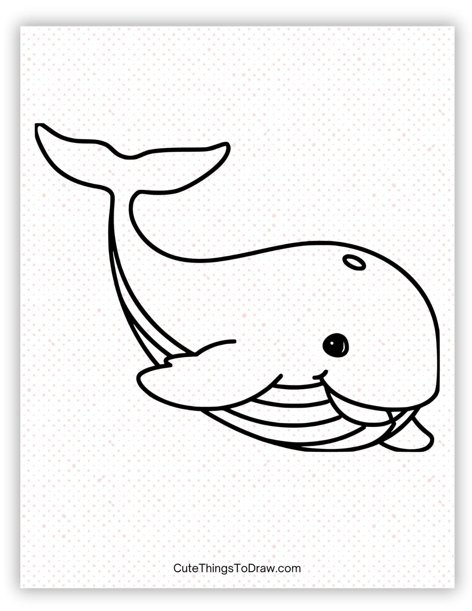Cute Whale Drawing Ideas - Cute Things to Draw