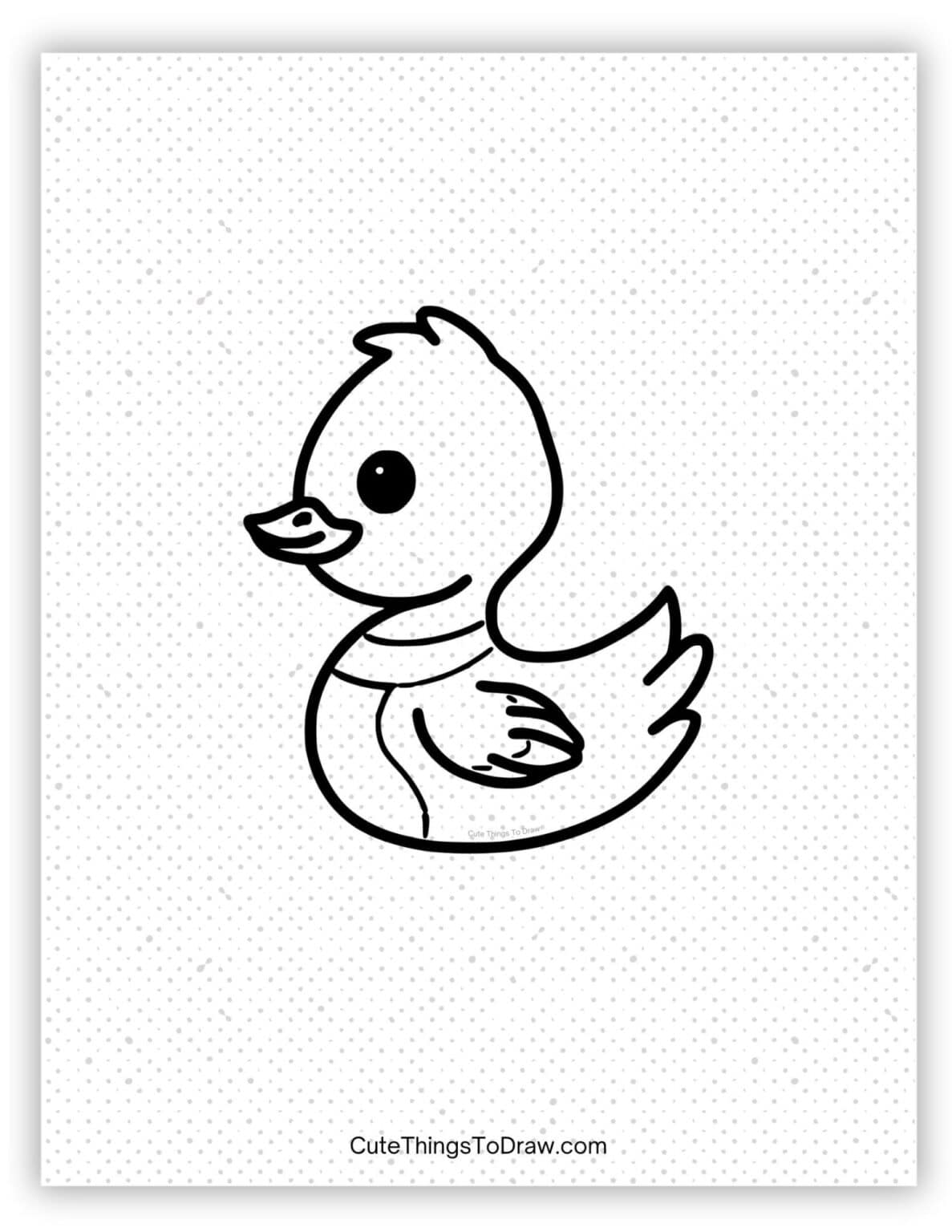 Cute Duck Drawing Ideas - Cute Things to Draw