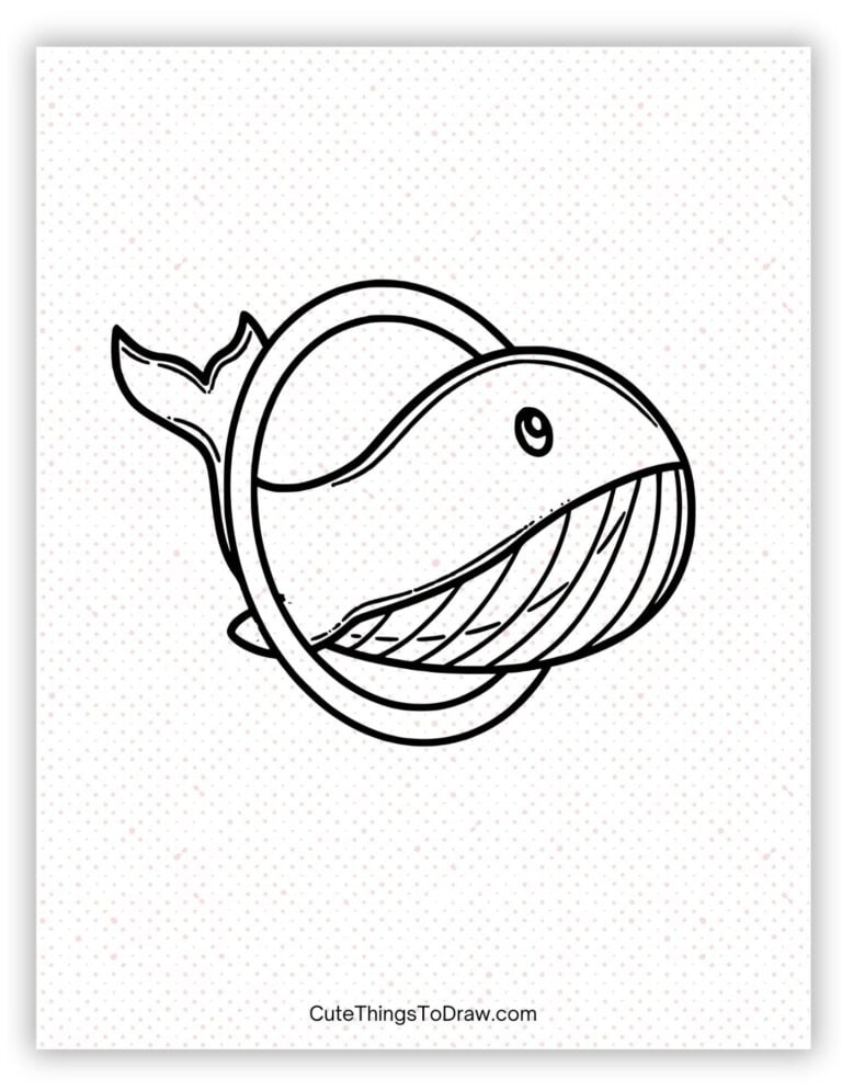 Cute Whale Drawing Ideas - Cute Things to Draw