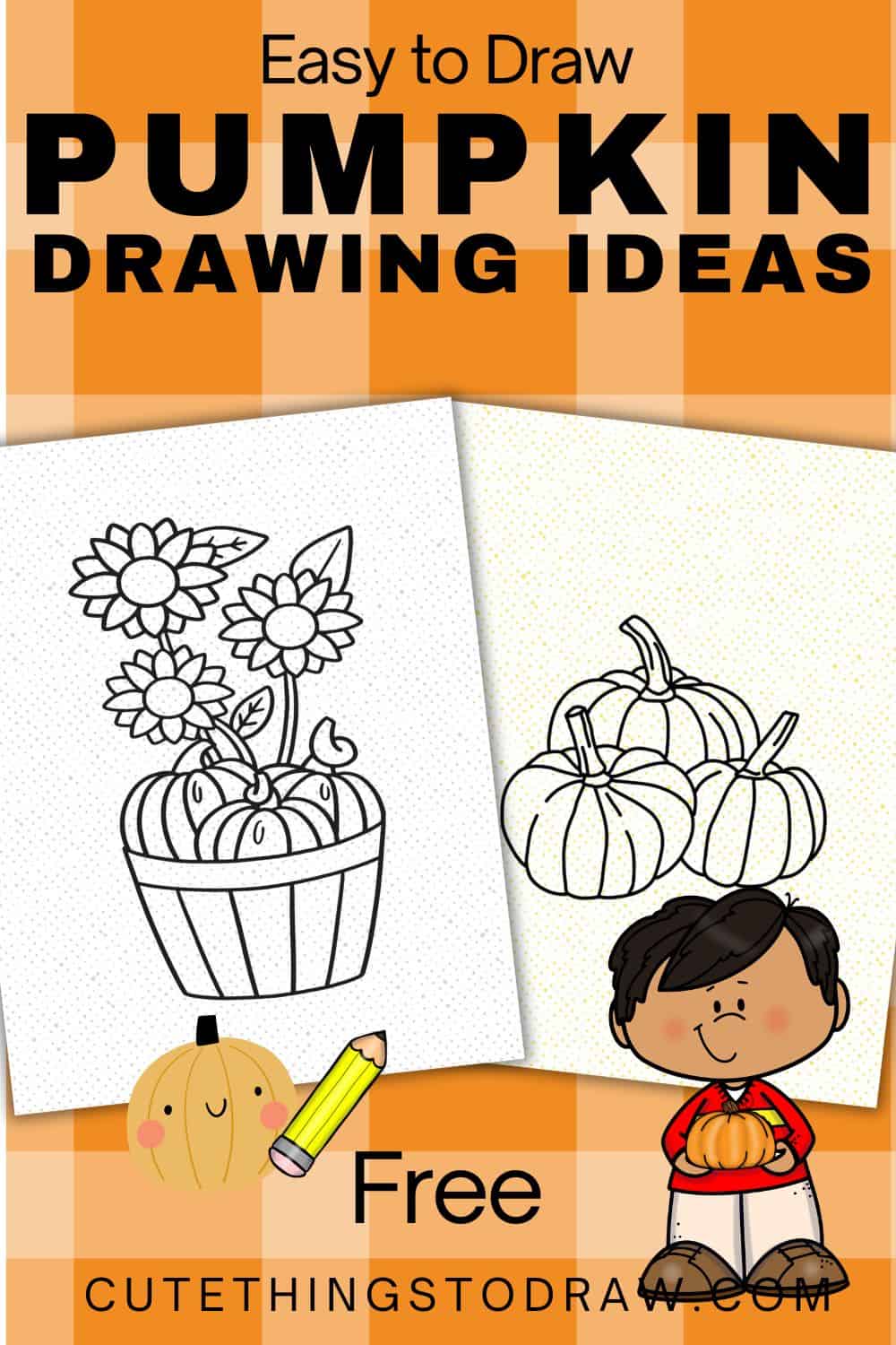 Cute Pumpkin Drawing Ideas - Cute Things to Draw
