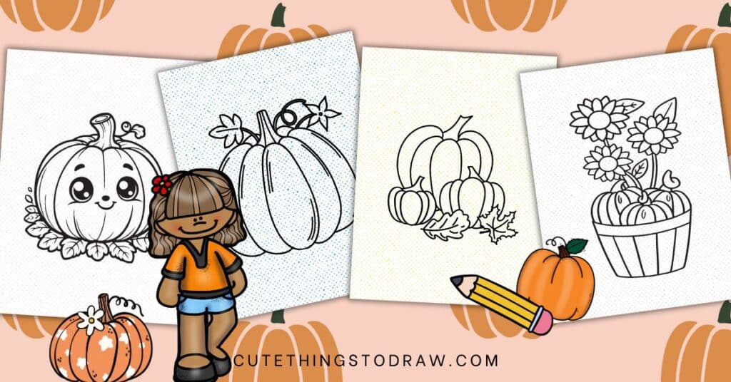Cute Pumpkin Drawing Ideas - Cute Things to Draw