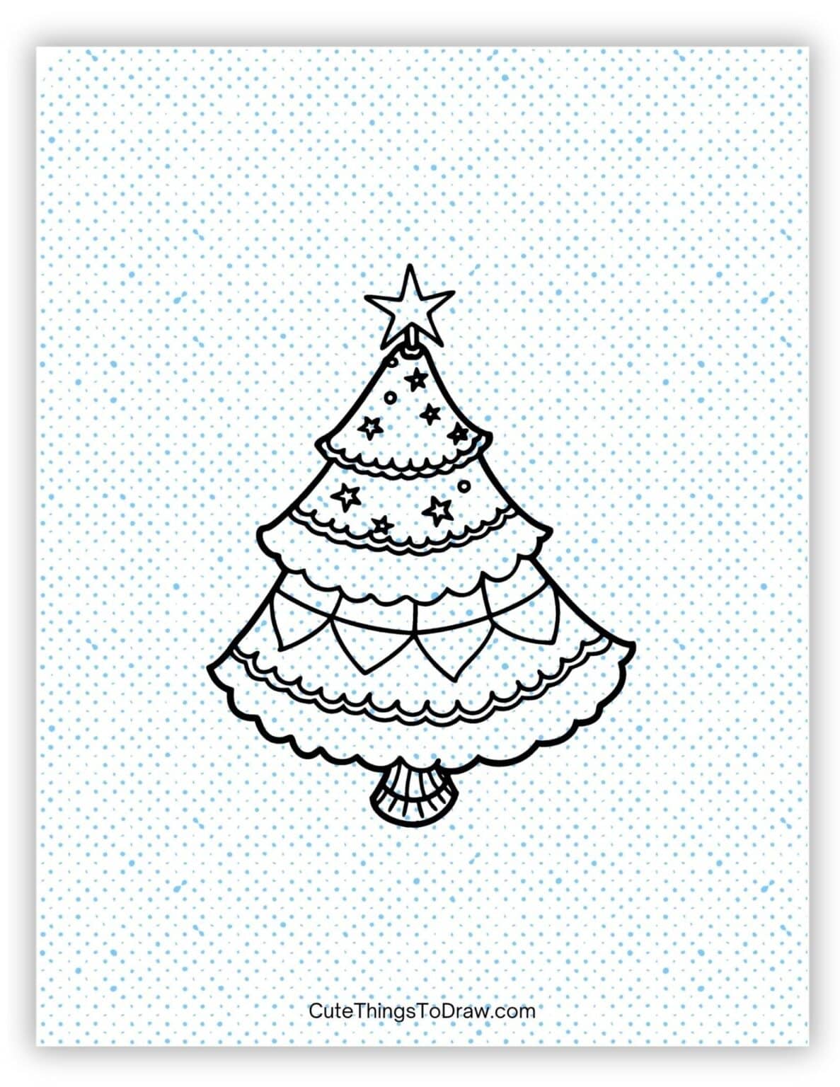 87 Cute Christmas Tree Drawing Ideas - Cute Things to Draw