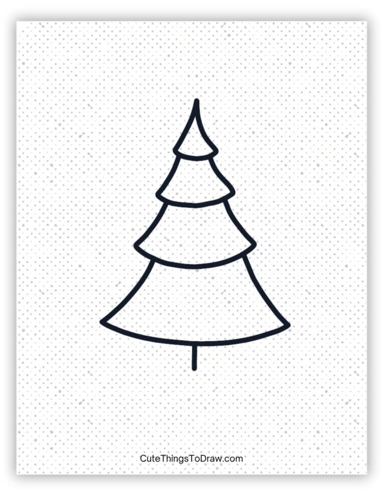 87 Cute Christmas Tree Drawing Ideas - Cute Things to Draw