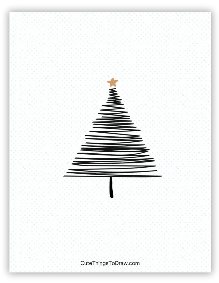 87 Cute Christmas Tree Drawing Ideas - Cute Things to Draw