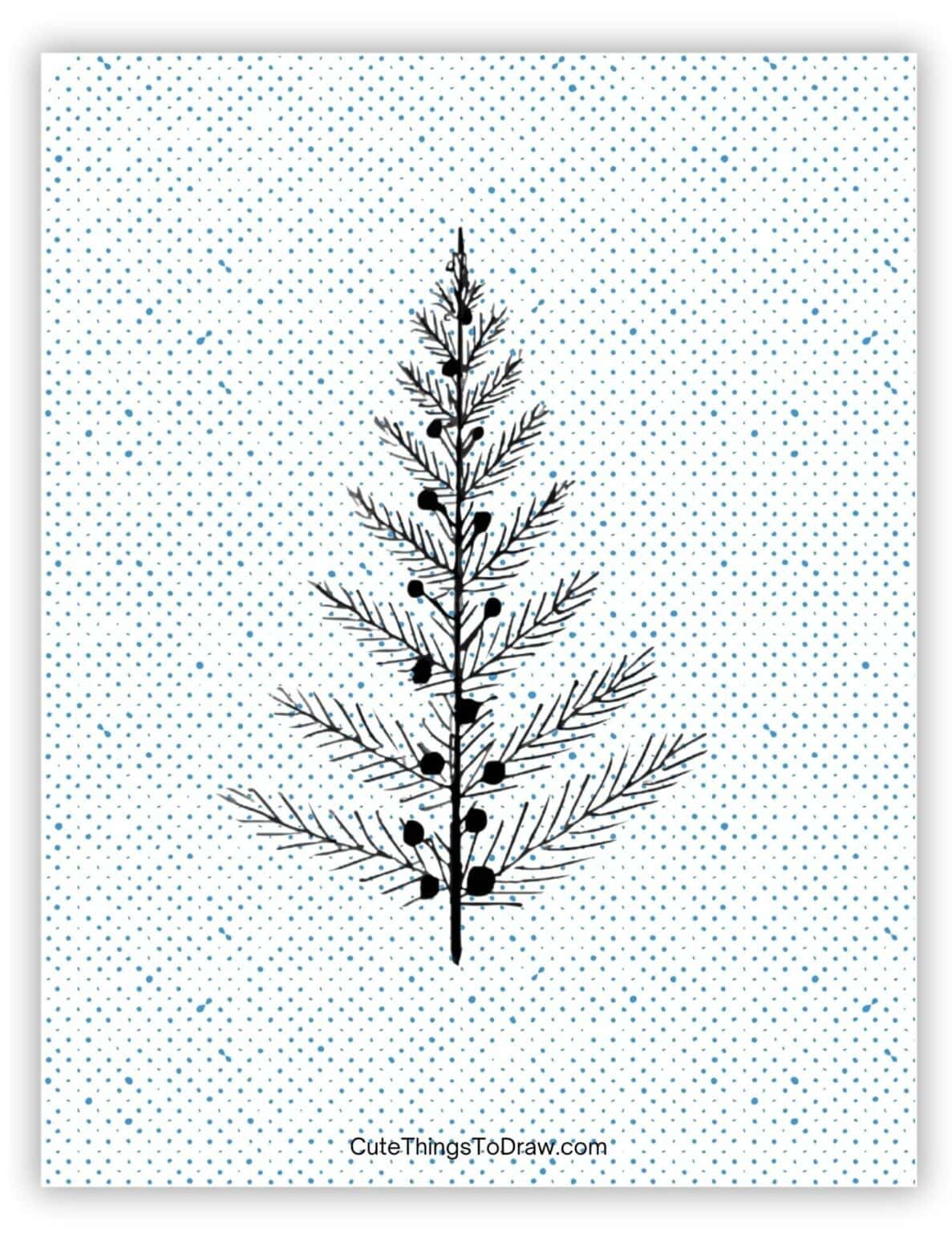 87 Cute Christmas Tree Drawing Ideas - Cute Things to Draw