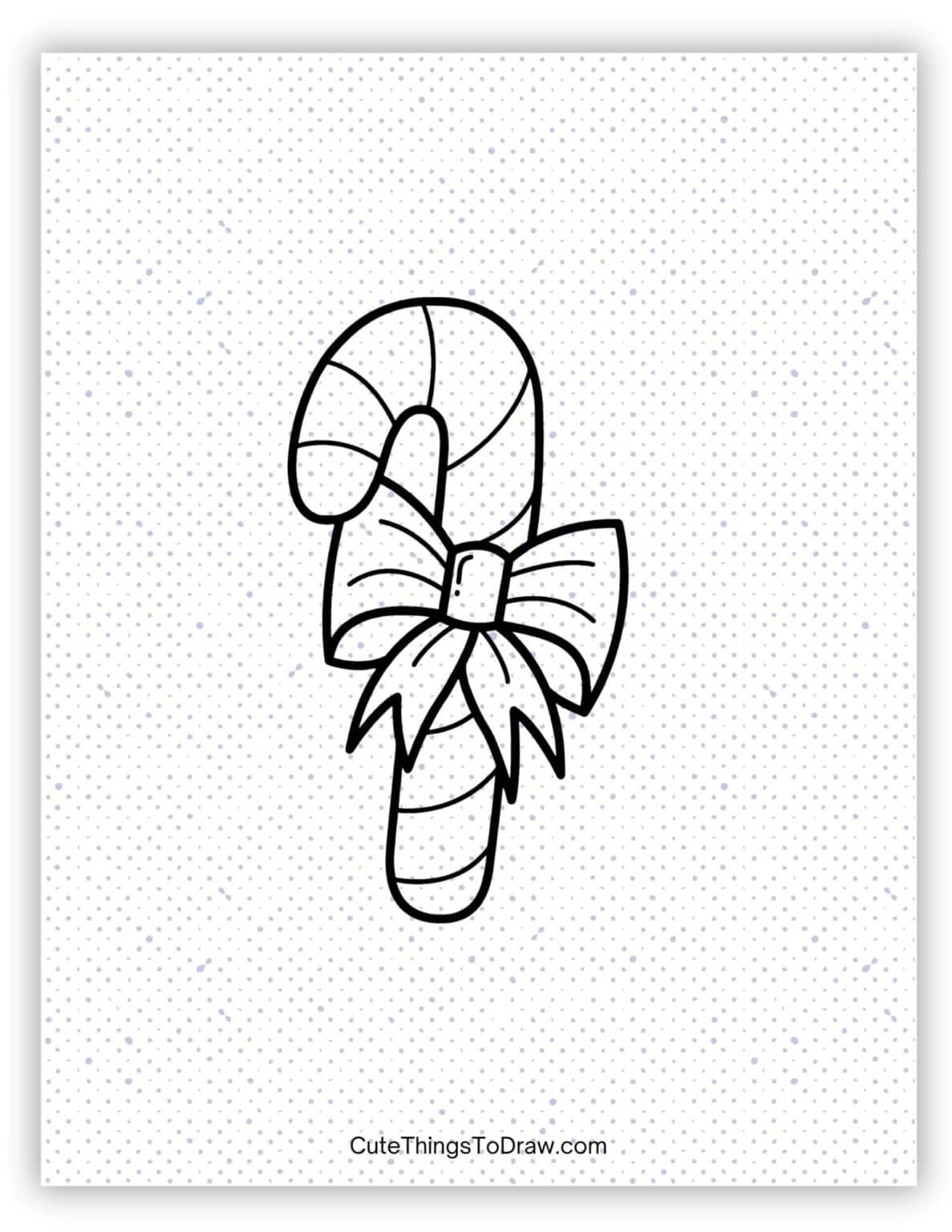 Cute Candy Cane Drawing Ideas - Cute Things to Draw