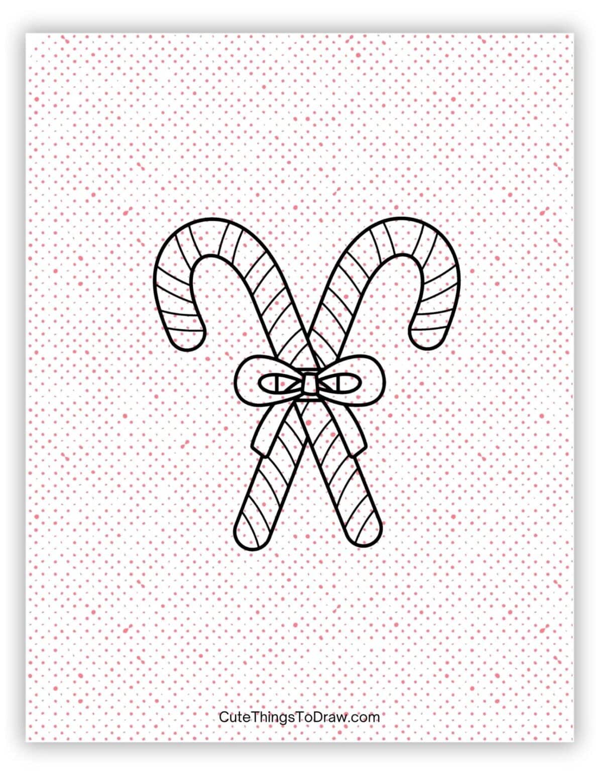 Cute Candy Cane Drawing Ideas - Cute Things to Draw
