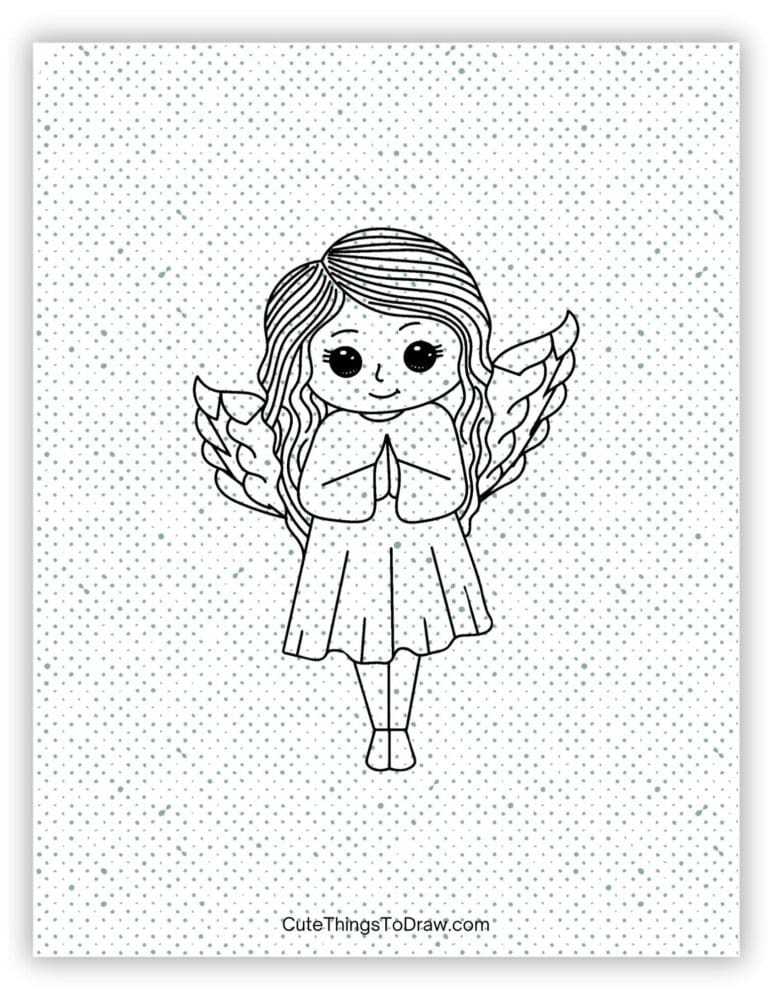 Cute Angel Drawing Ideas - Cute Things to Draw