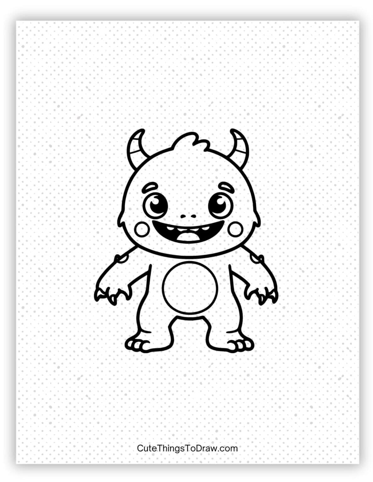 Cute Monster Drawing Ideas - Cute Things to Draw