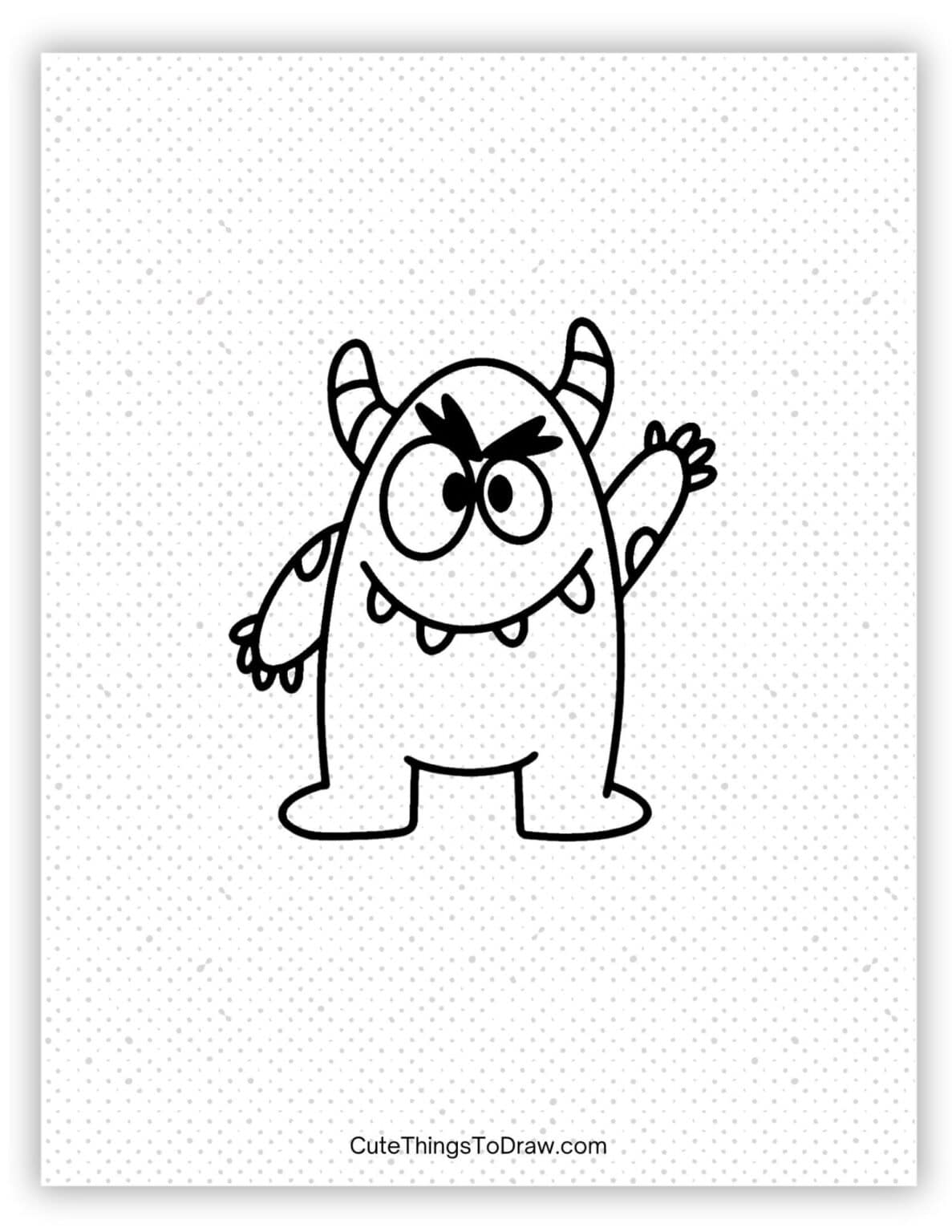 Cute Monster Drawing Ideas - Cute Things to Draw