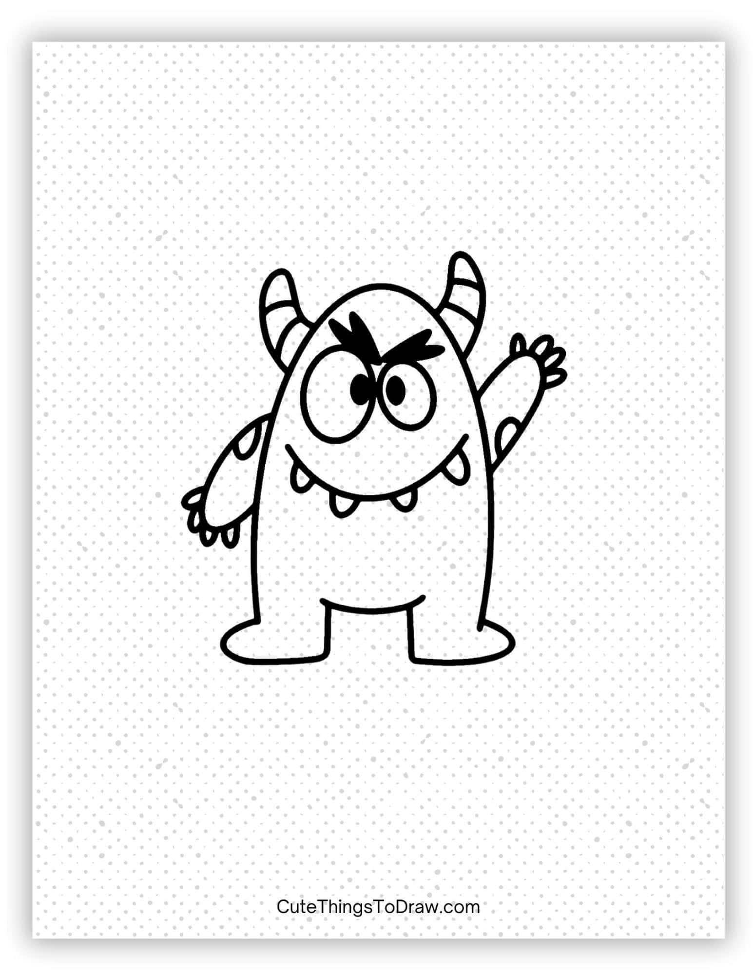 Cute Monster Drawing Ideas - Cute Things to Draw