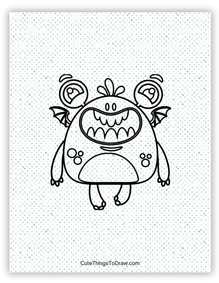 Cute Monster Drawing Ideas - Cute Things to Draw