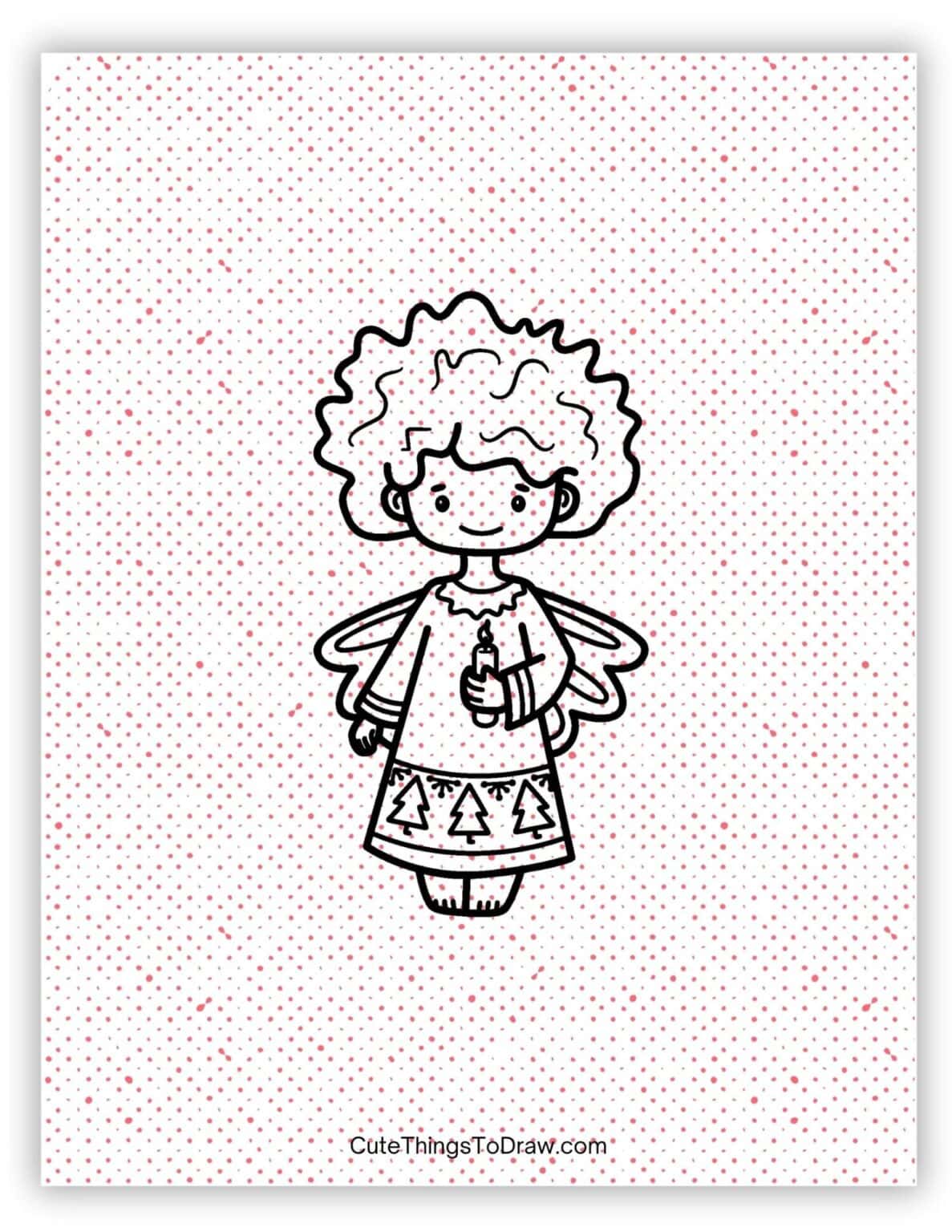 Cute Angel Drawing Ideas - Cute Things to Draw