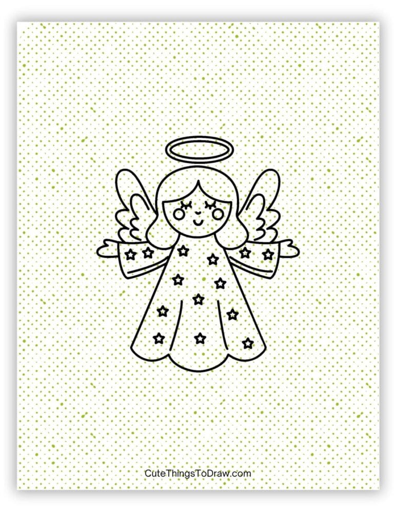 Cute Angel Drawing Ideas - Cute Things to Draw