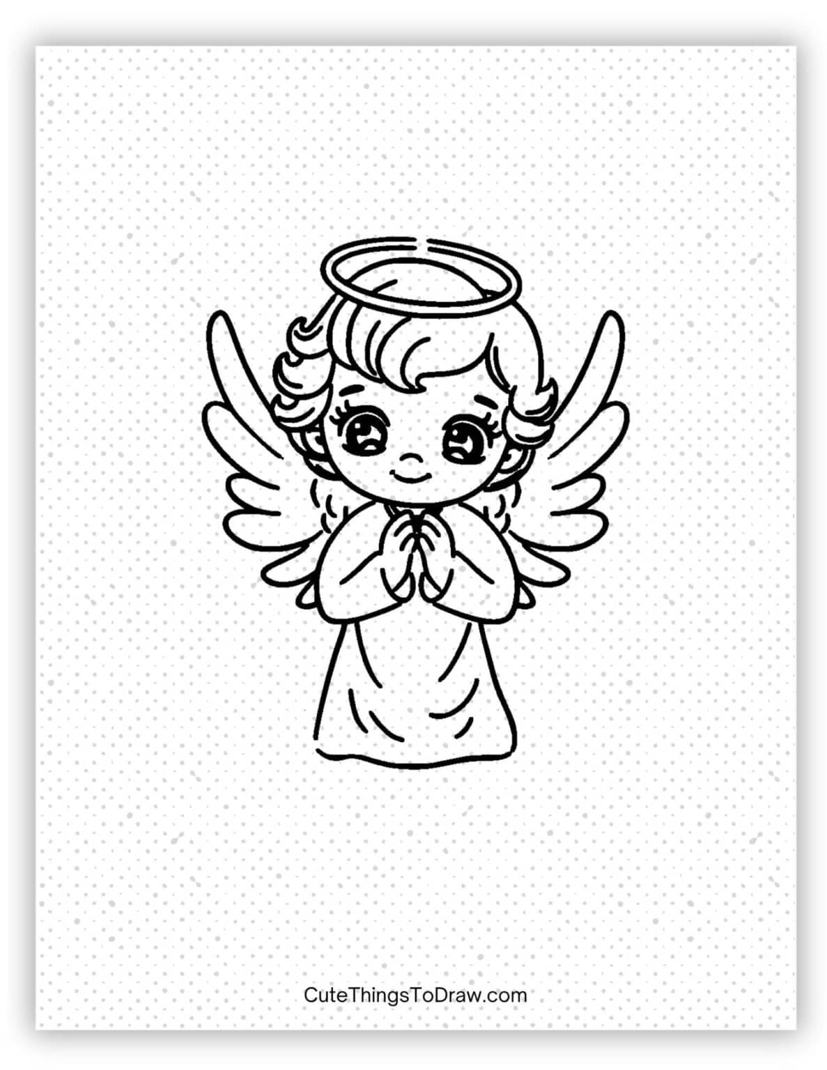 Cute Angel Drawing Ideas - Cute Things to Draw