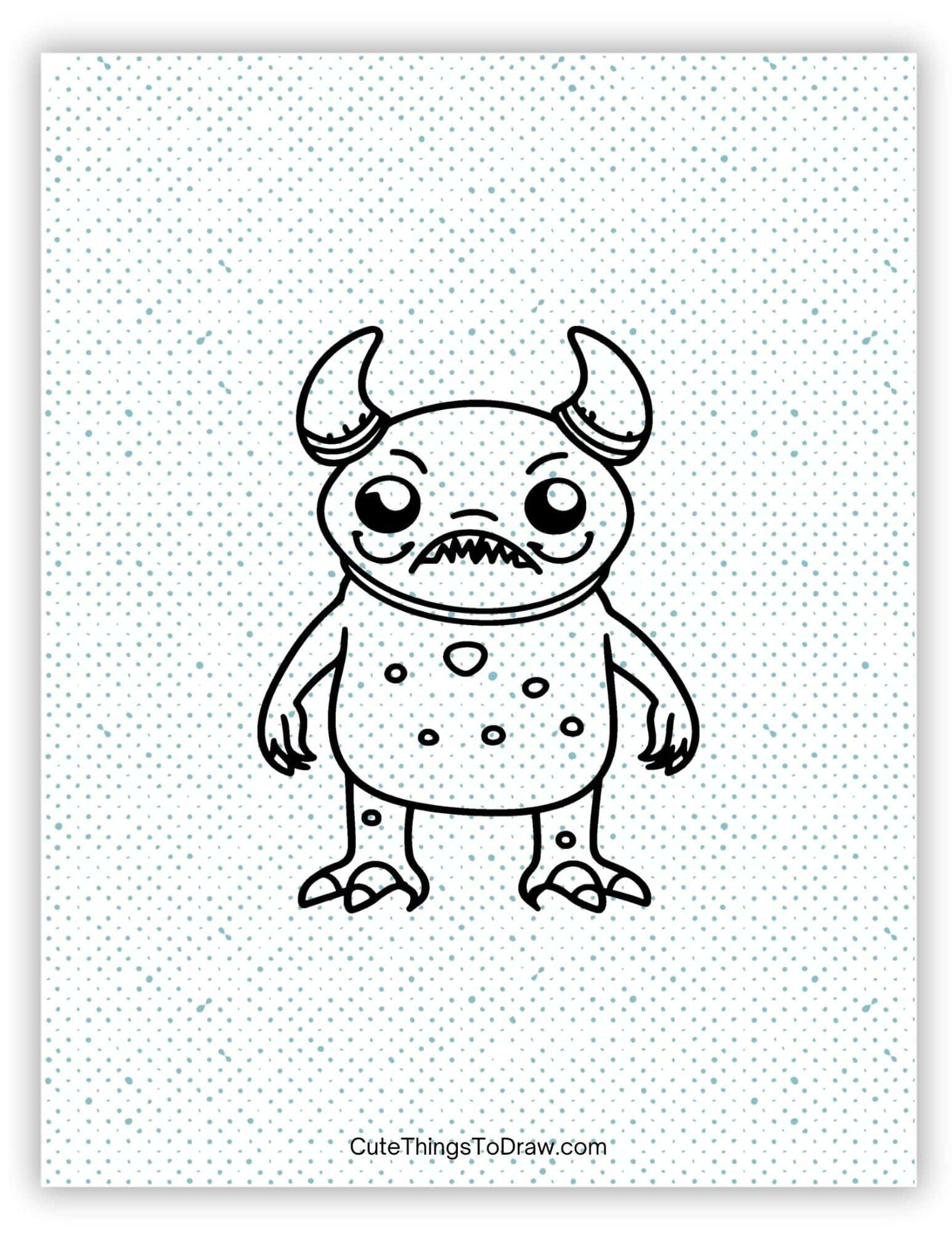 Cute Monster Drawing Ideas - Cute Things to Draw